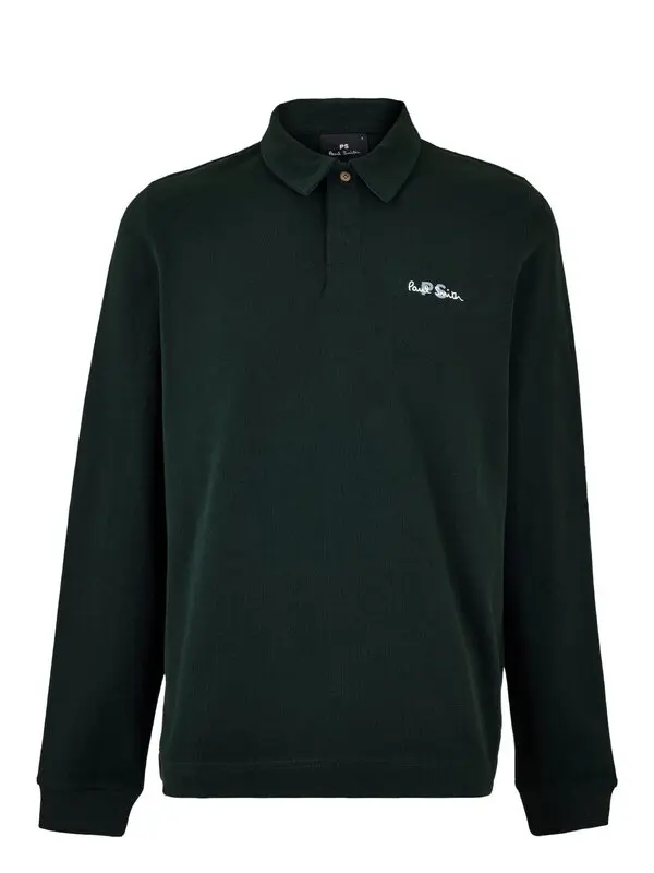 Paul Smith Long-sleeve Rugby Polo Shirt - Black
