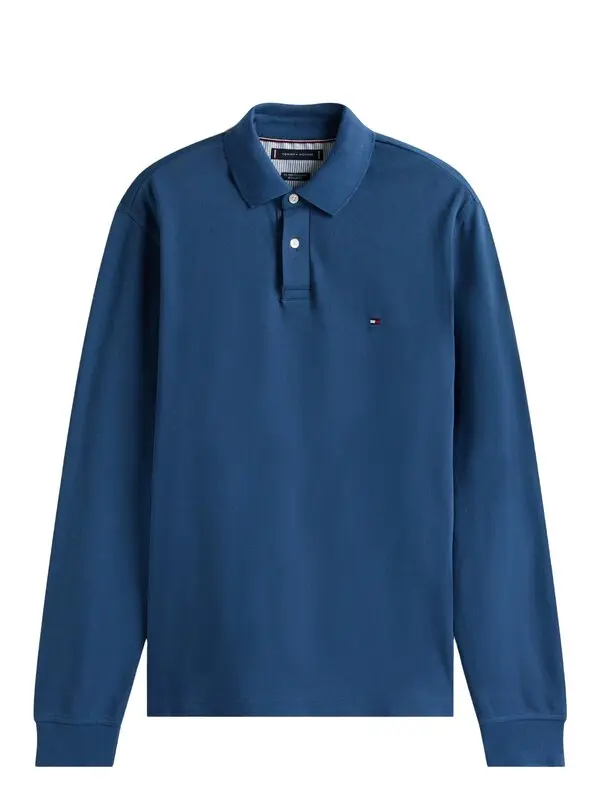 Tommy Hilfiger Long Sleeve Polo Shirt - Blue