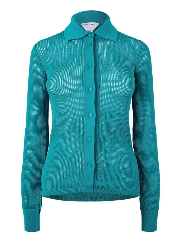 Bottega Veneta Simple Knitted Sweater - Green
