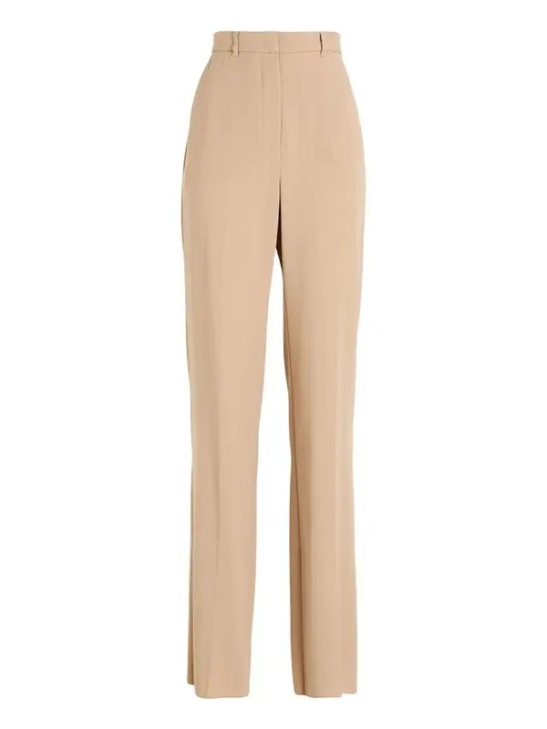 Max Mara Tailored Straight-leg Trousers - Camel