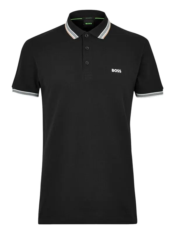 Hugo Boss Cotton Polo Shirt - Black