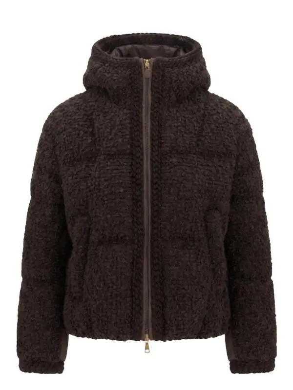 Moncler Cristallin Hooded Down Jacket - Black