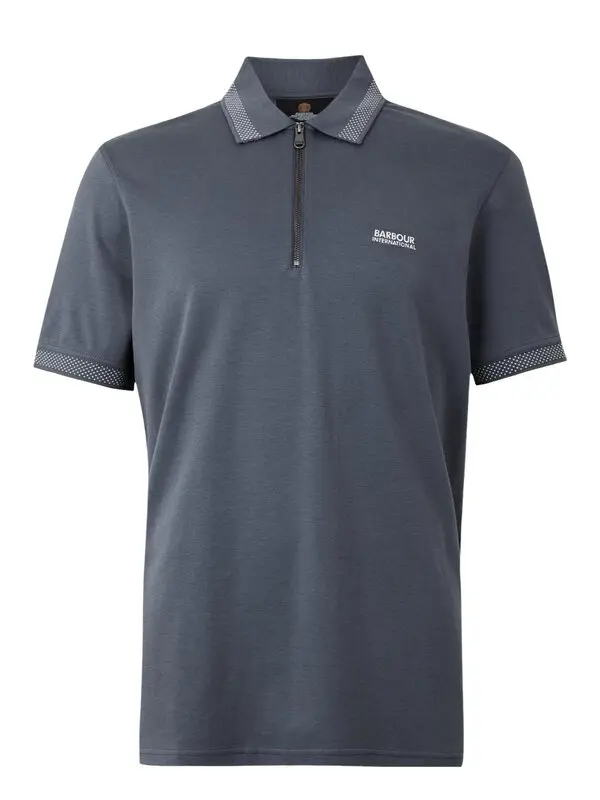 Barbour Solid Color Polo Shirt - Black