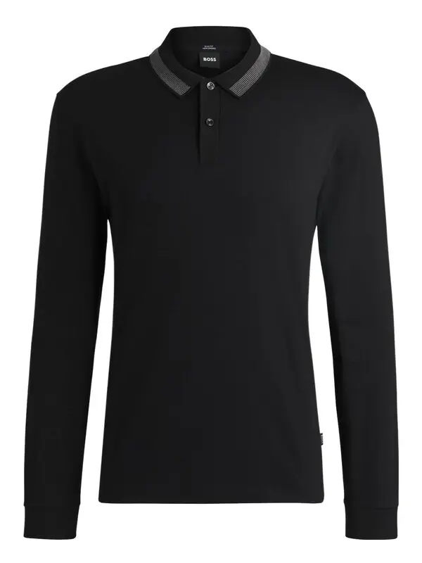Hugo Boss Minimalist And Versatile Longsleeve Shirt - Black