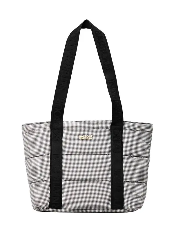 Barbour Plaid Tote Bag - Gray