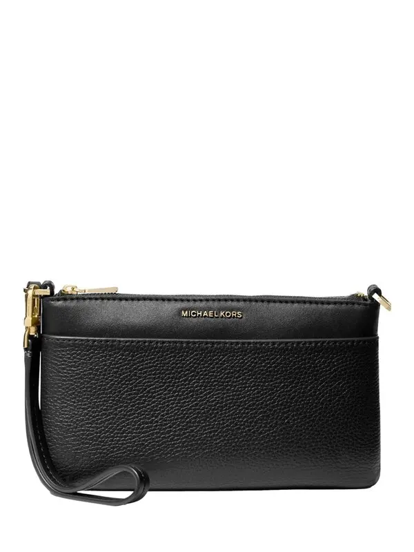 Michael Kors Pebbled Leather Wristlet - Black