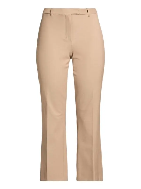 Max Mara Slim-fit Cropped Trousers - Camel