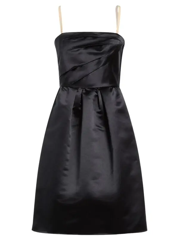 Dolce & Gabbana Sleeveless Satin Dress - Black