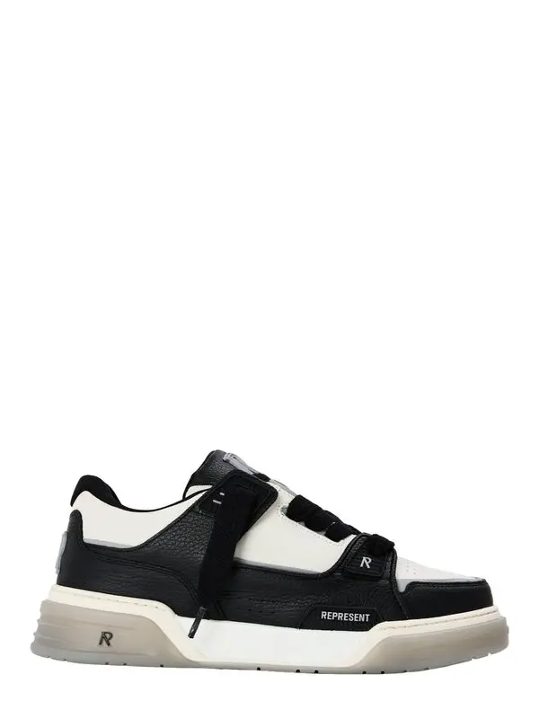REPRESENT Minimalist Low-top Sneakers - Black