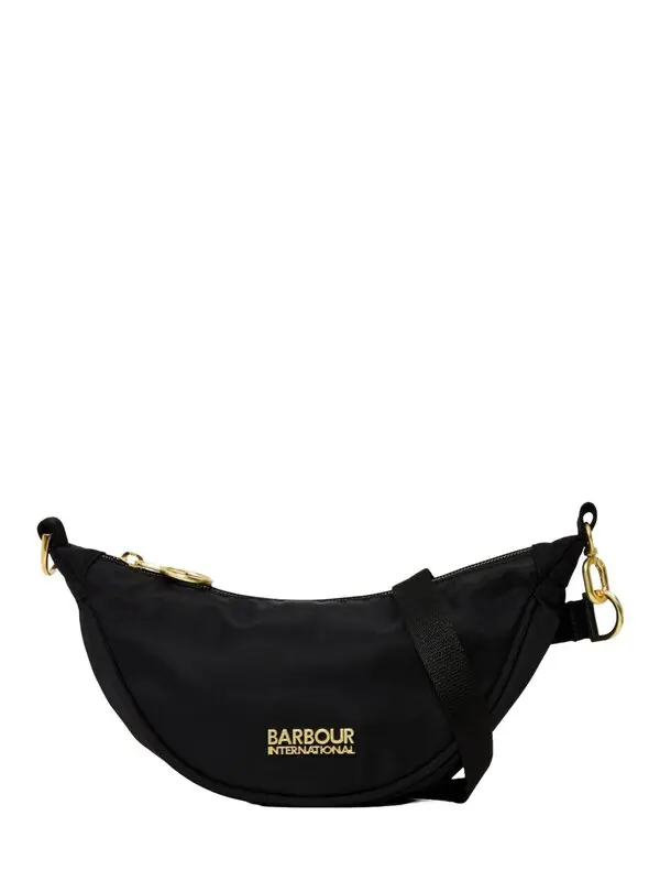 Barbour Solid Color Crossbody Bag - Black