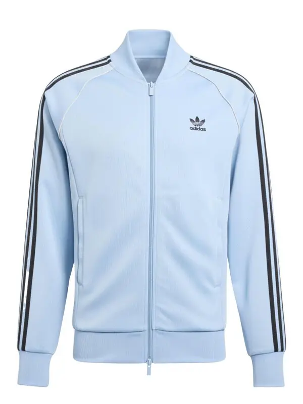 ADIDAS ORIGINALS Embroidered Logo Track Jacket - Blue