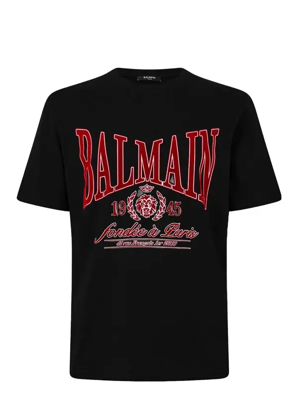 Balmain Crewneck Shortsleeve Tee - Black