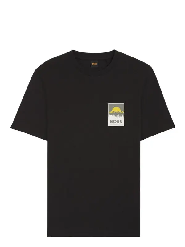Hugo Boss Shortsleeve Lapel Shirt - Black