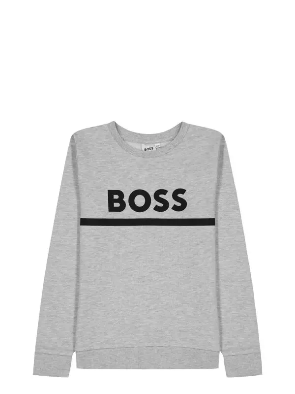 Hugo Boss Crewneck Long Sleeve Sweatshirt - Gray