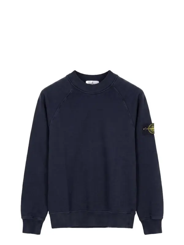 Stone Island Long-sleeve Crew-neck Sweatshirt - Blue