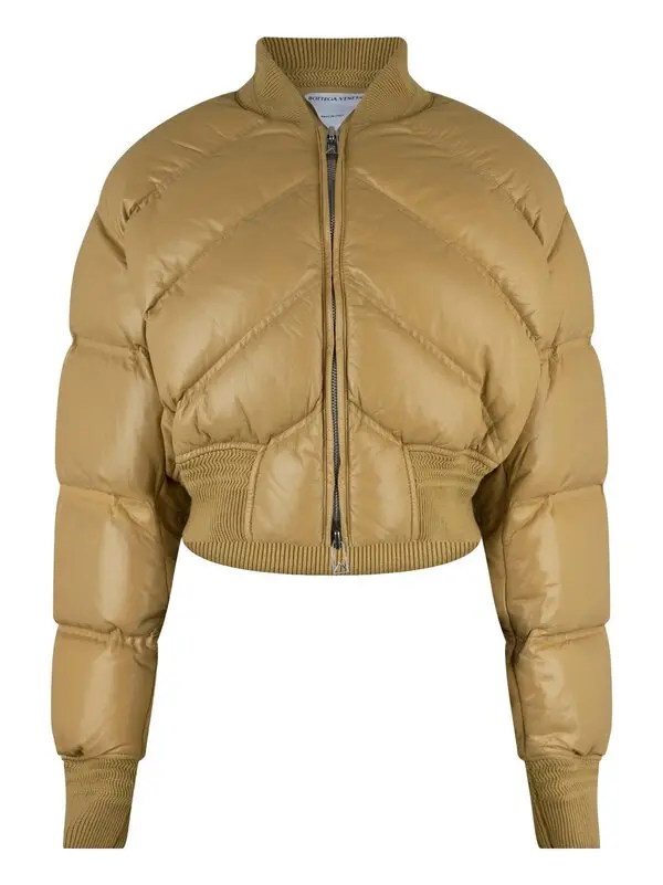 Bottega Veneta Padded Bomber Jacket - Green