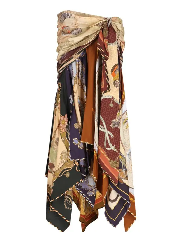 Zimmermann Asymmetrical Skirt - Brown