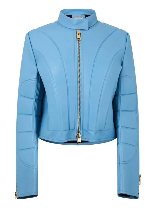Bottega Veneta Tailored Leather Jacket - Blue