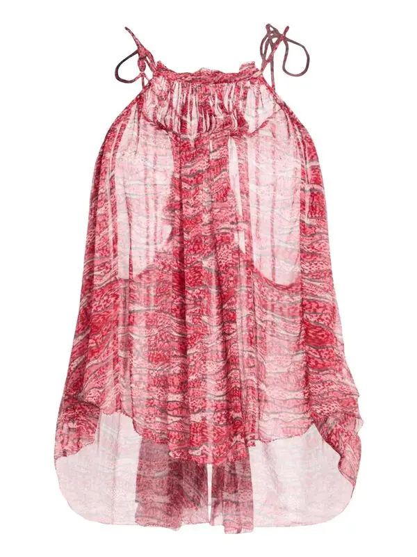 Isabel Marant Étoile Ruffled Cami Top - Red