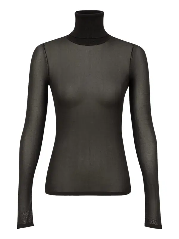 Zimmermann Fine-knit High-neck Top - Black