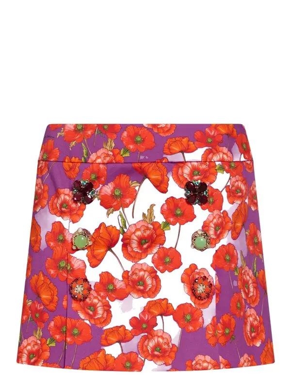 Dolce & Gabbana Floral Print Trumpet Skirt - No