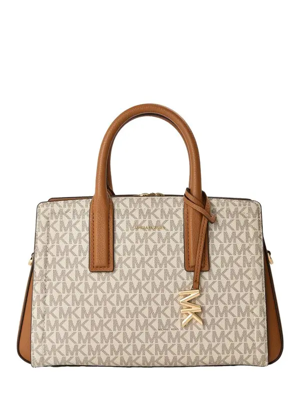 Michael Kors Printed Small Satchel - Nude
