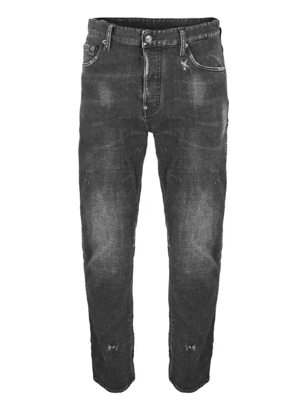 Dsquared2 Distressed Denim Jeans - Black
