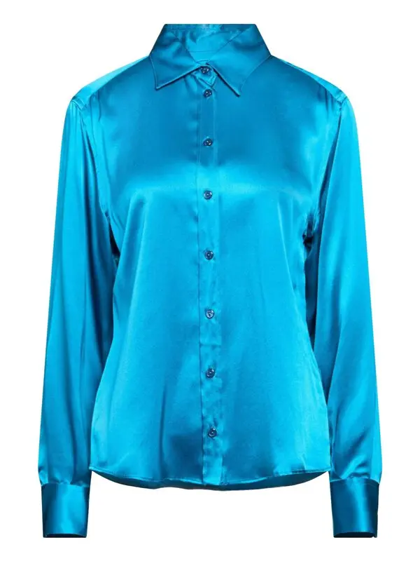 Dolce & Gabbana Solid Color Satin Shirt - No