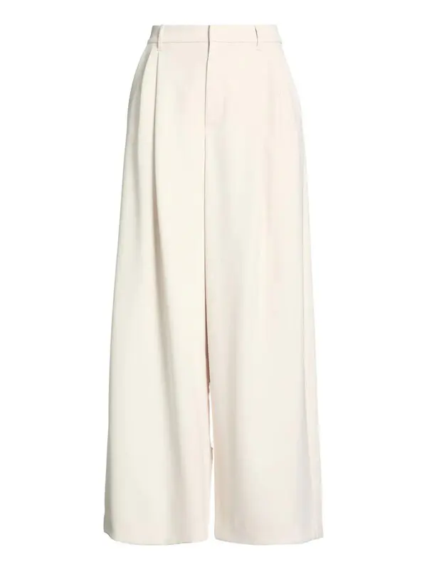 Max Mara Belted Wide-leg Trousers - Beige