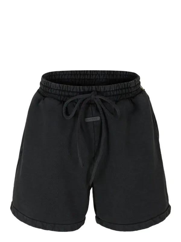 Fear Of God Fleece Jogger Shorts - Black