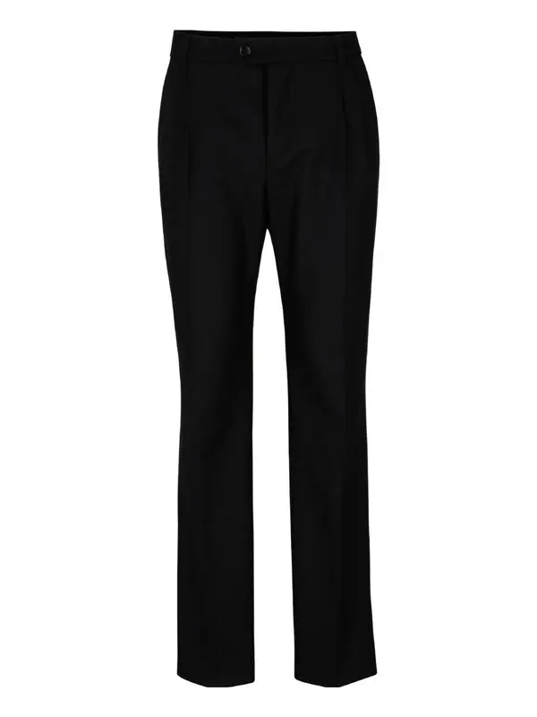 Hugo Boss Double Pleat Tailored Trousers - Black