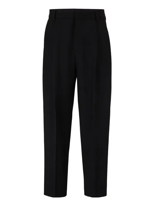 Hugo Boss Cropped Tailored Trousers - Black