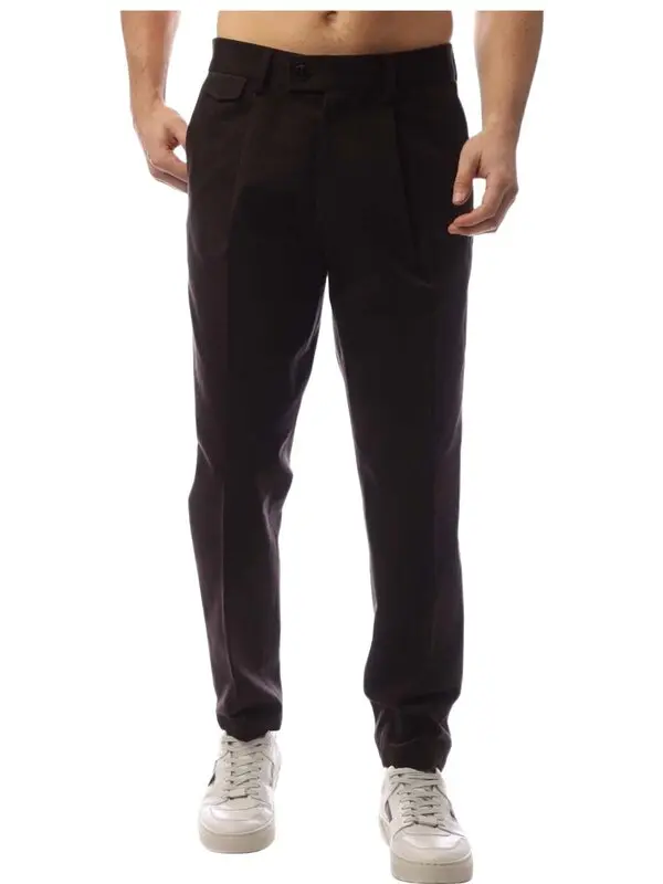 Hugo Boss Singlepleat Tailored Trousers - Black