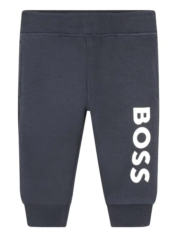 Hugo Boss Jogger Trousers With Logo Detail - Black