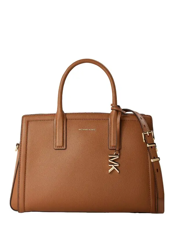 Michael Kors Medium Stitch Satchel Bag - Brown