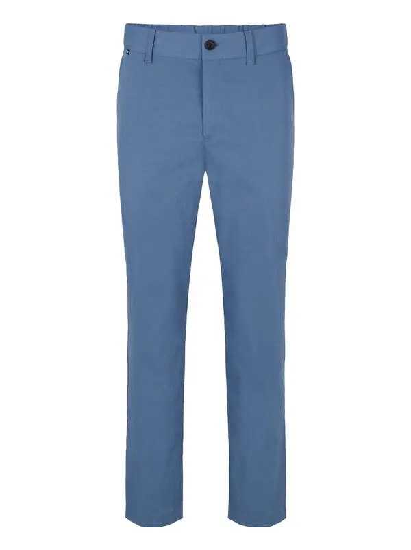 Hugo Boss Dustyblue Flatfront Chino Trousers - Blue