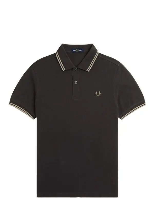 Fred Perry Shortsleeve Cotton Polo Shirt - Black