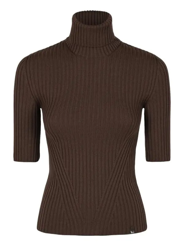 Herno Ribbed-knit High Neck Sweater - No
