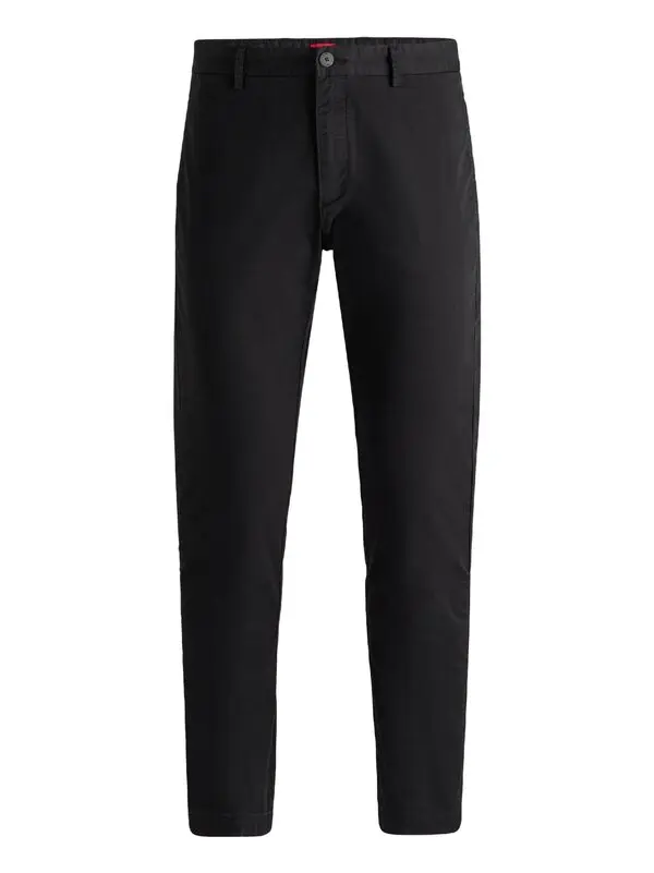 Hugo Boss Tailored Straight Leg Trousers - Black