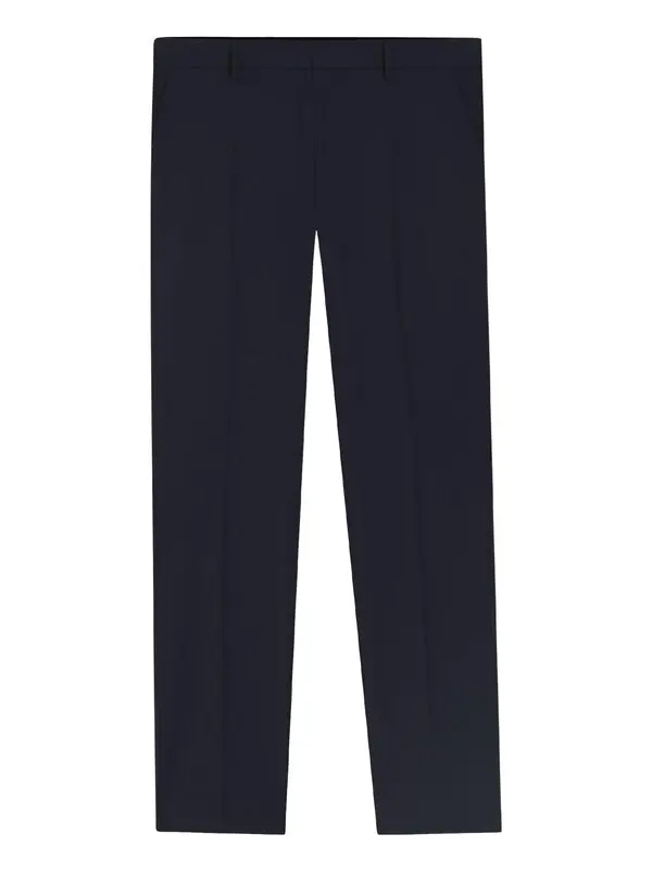 Hugo Boss Straight-leg Tailored Trousers - Blue