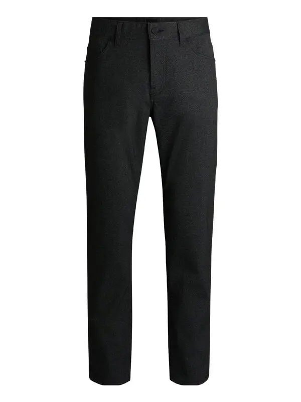 Hugo Boss Straight Leg Tailored Trousers - Black