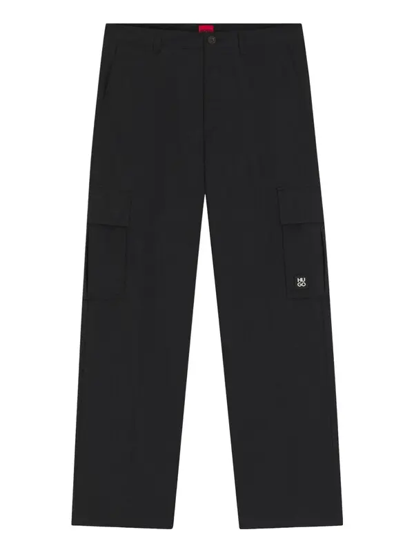 Hugo Boss Straight Leg Cargo Pants - Black