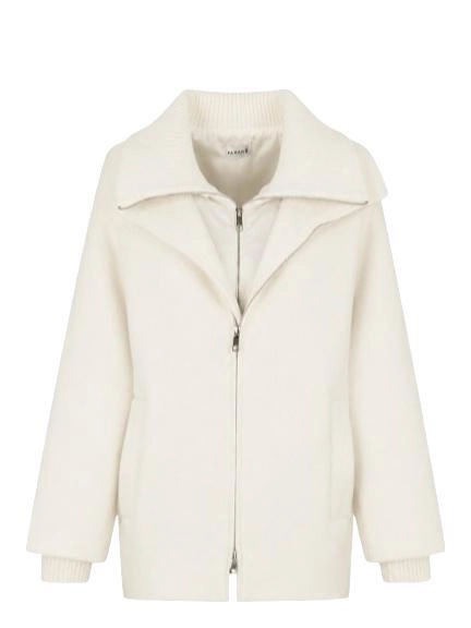 P.a.r.o.s.h Wool Zip-up Jacket - White
