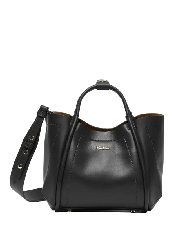 Max Mara Extra Small Leather Marine Bag - Black