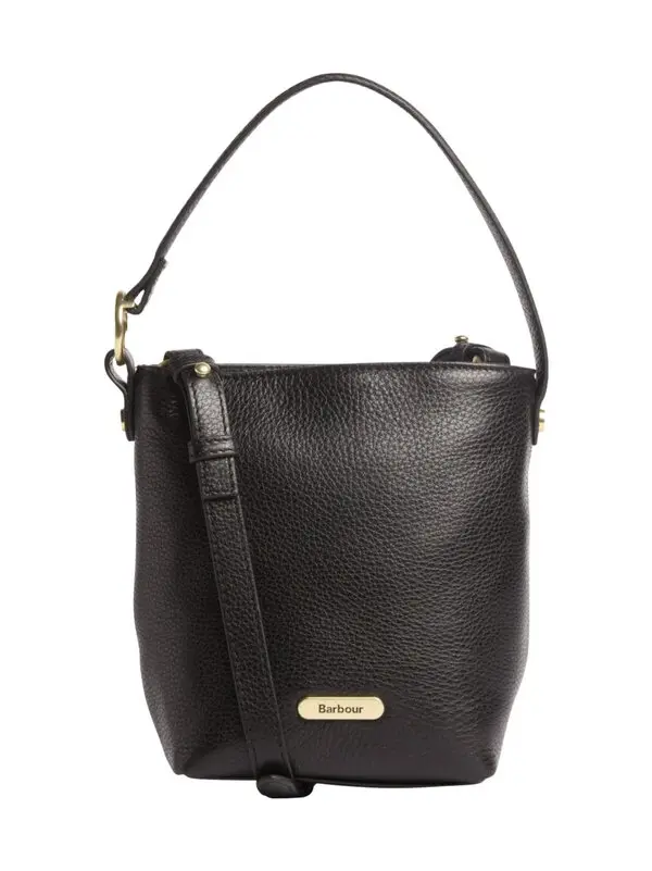 Barbour Leather Crossbody Bag - Black
