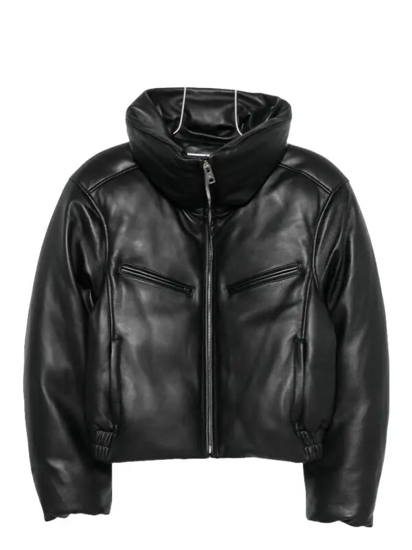 Alexander Wang Funnel Neck Padded Jacket - Black