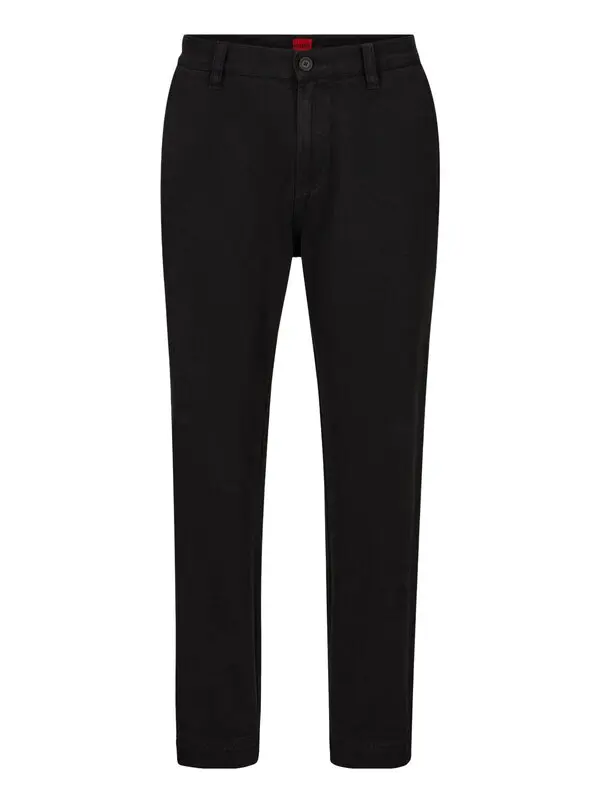 Hugo Boss Twill Chino Trousers - Black