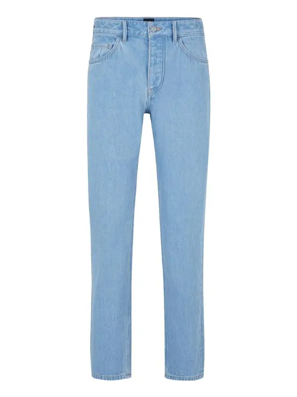 Hugo Boss Lightwash Straight Leg Jeans - Blue