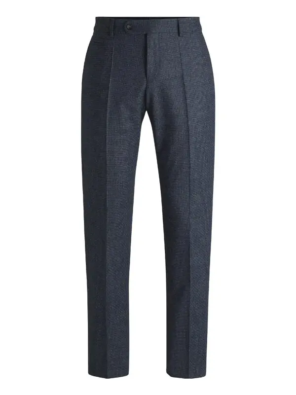 Hugo Boss Straight-leg Trousers - Blue