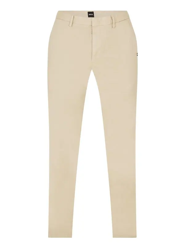 Hugo Boss Offwhite Twill Chino Trousers - No